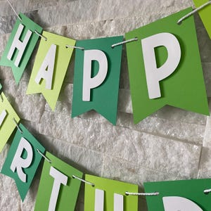 Lime Green Birthday Banner, Happy Birthday Banner, Green Custom Banner ...