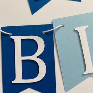 Happy Birthday Banner Blue Birthday Banner Blue Custom - Etsy