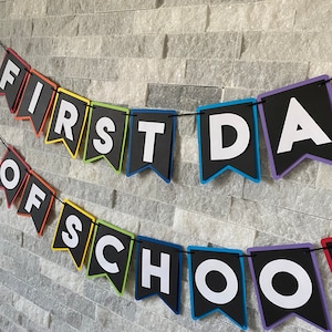 First Day of School Banner, Back to School Banner, First Day of School ...