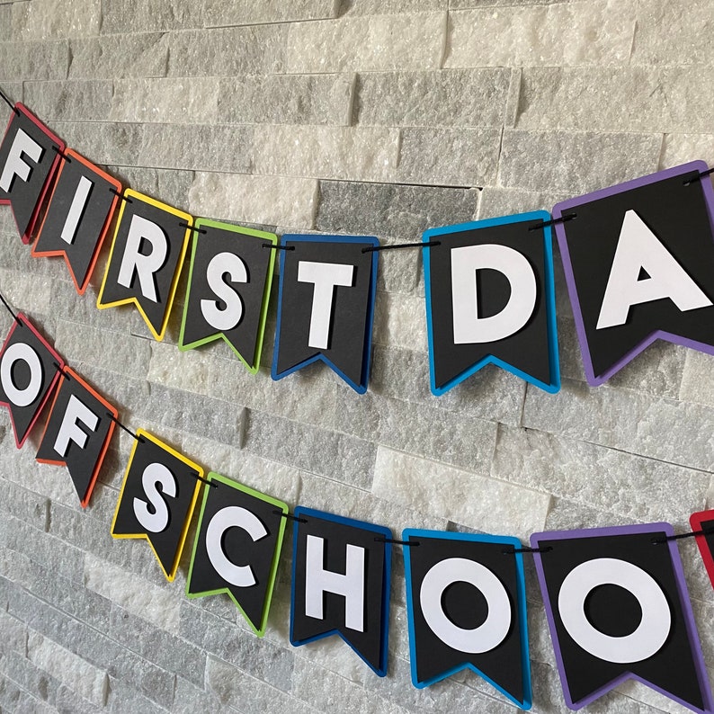 First Day of School Banner, Back to School Banner, First Day of School ...