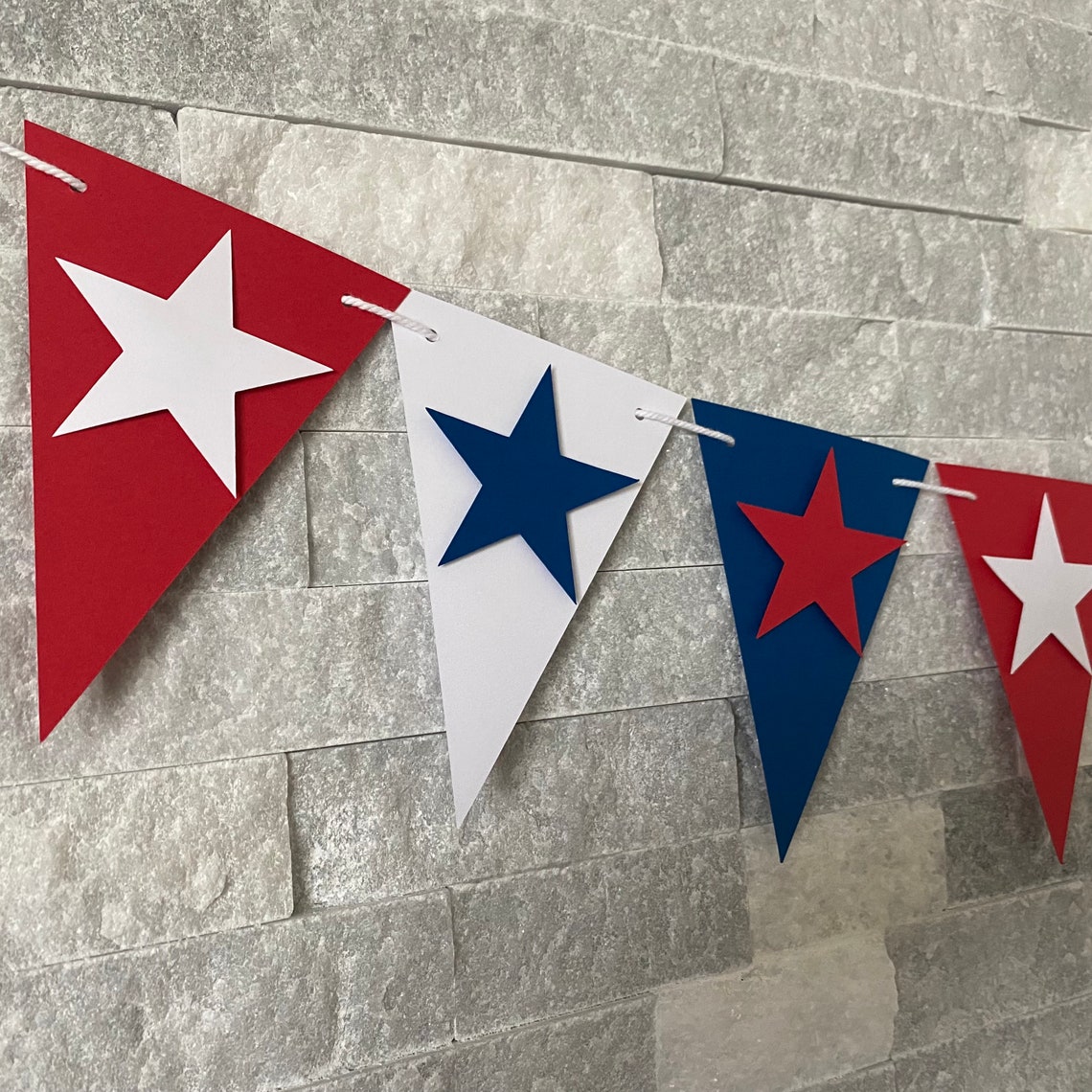 4th of July Banner Patriotic Stars Banner Fourth of July - Etsy