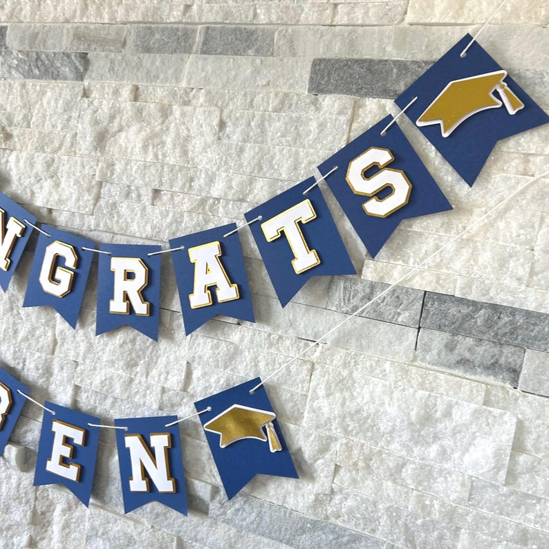 Congrats Custom Name Graduation Banner, Class of 2026 Party Decor - Etsy