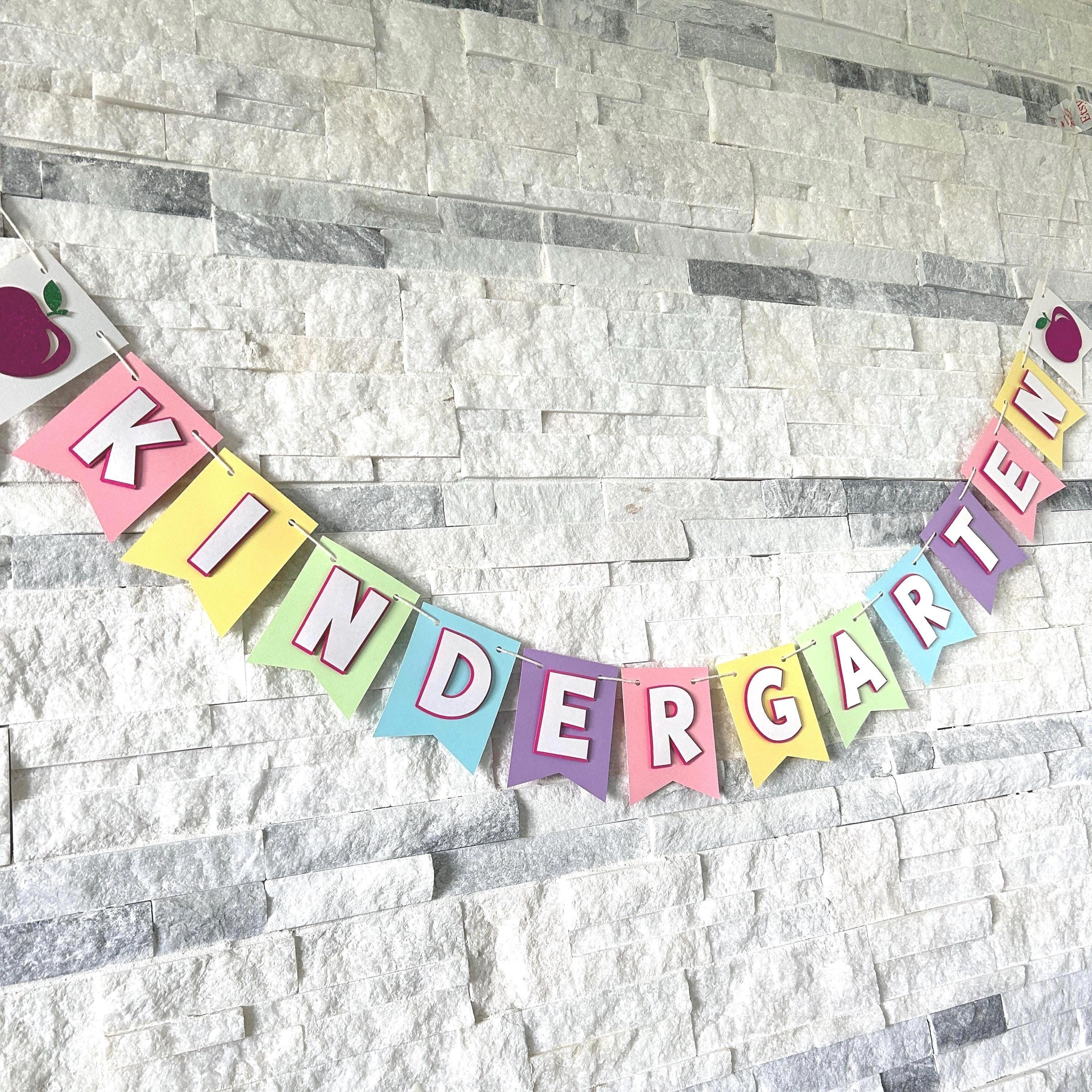 Pastel Kindergarten Banner, First Day of School, Classroom Decor - Etsy