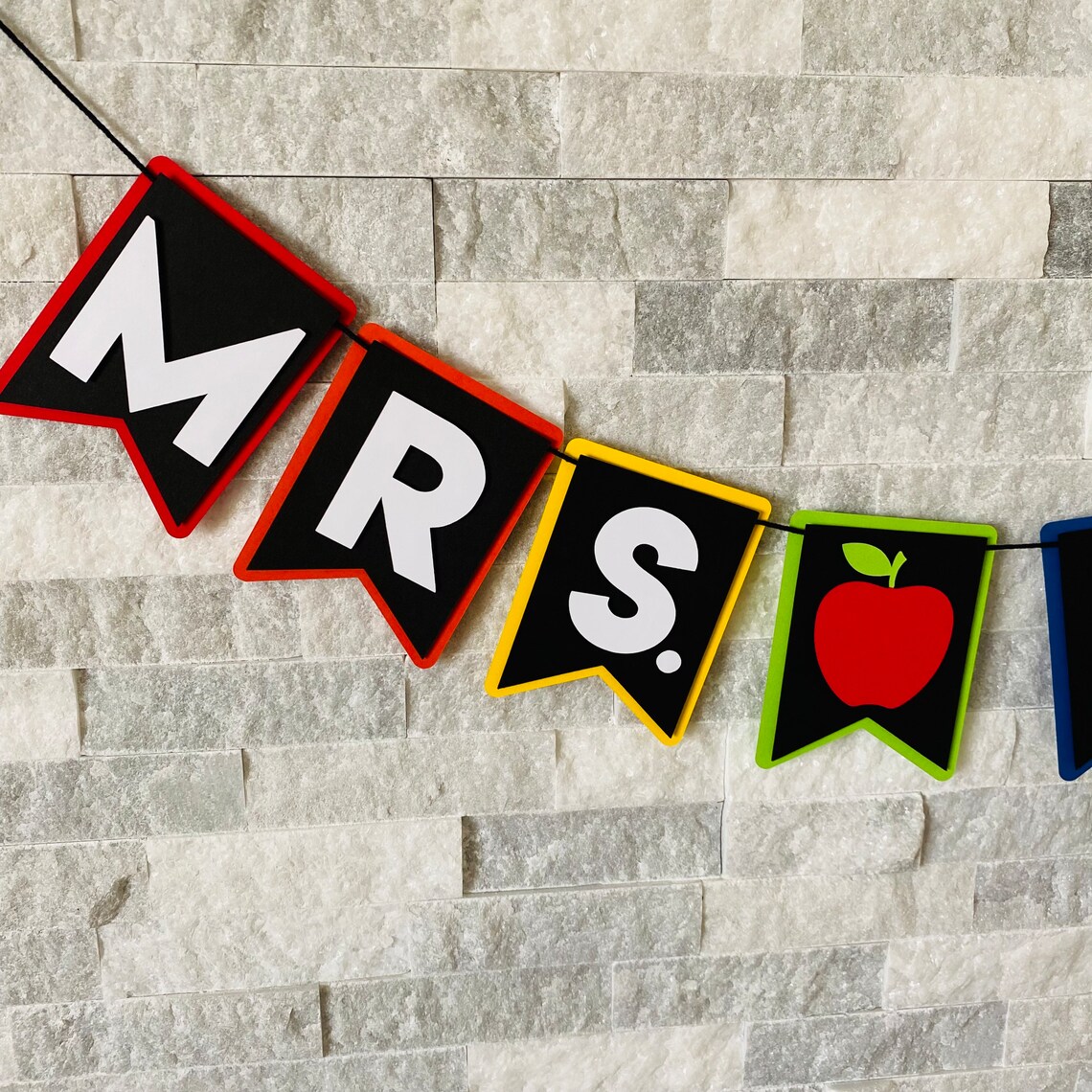 Personalized Teacher Banner Custom Name Banner Teacher Gift - Etsy