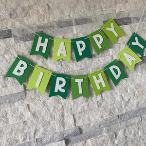 Lime Green Birthday Banner, Happy Birthday Banner, Green Custom Banner ...