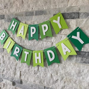 Lime Green Birthday Banner, Happy Birthday Banner, Green Custom Banner ...