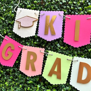 Kindergarten Graduation Theme Party, Preschool Graduation Banner ...
