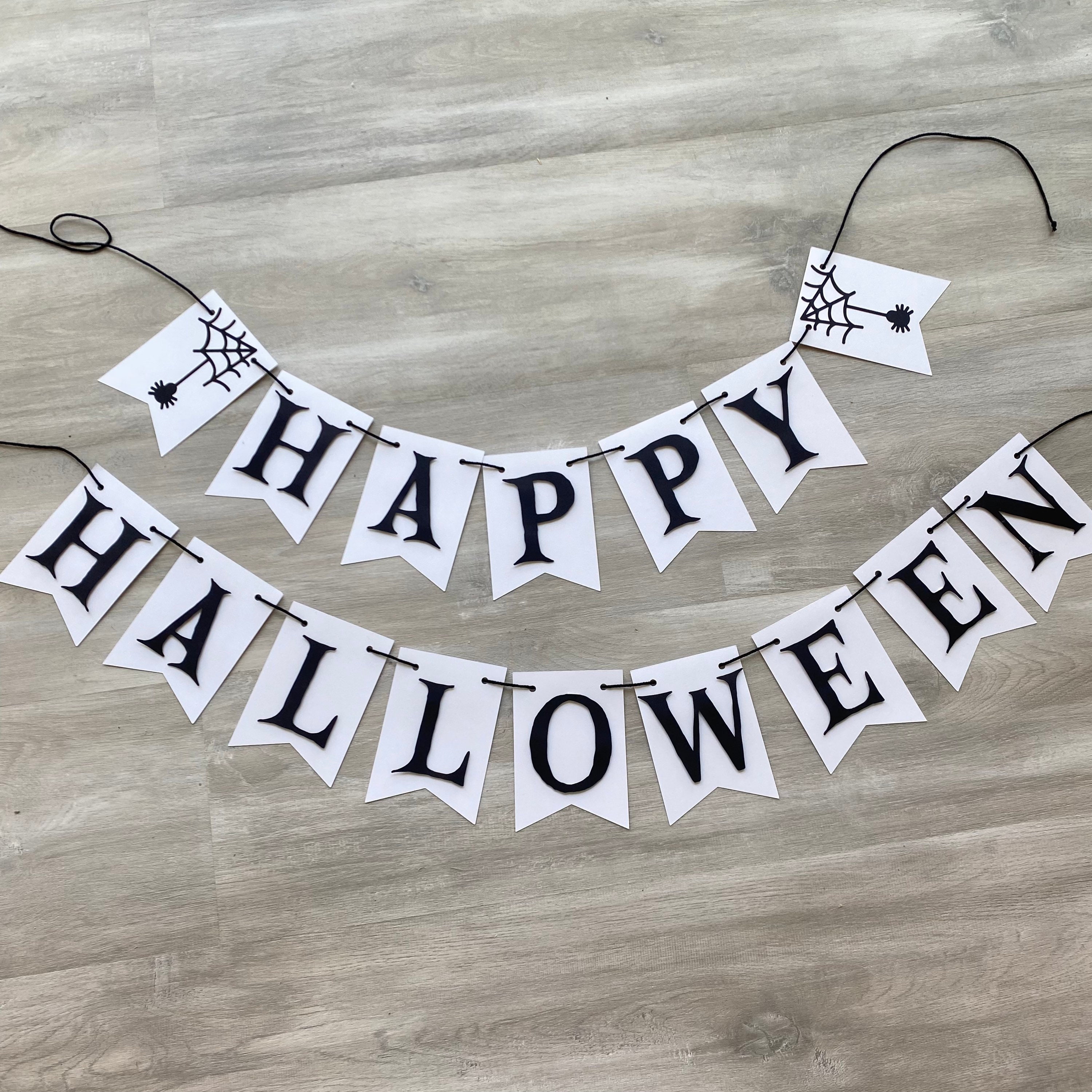 Happy Halloween Banner, Halloween Party Decor, Halloween Decorations ...