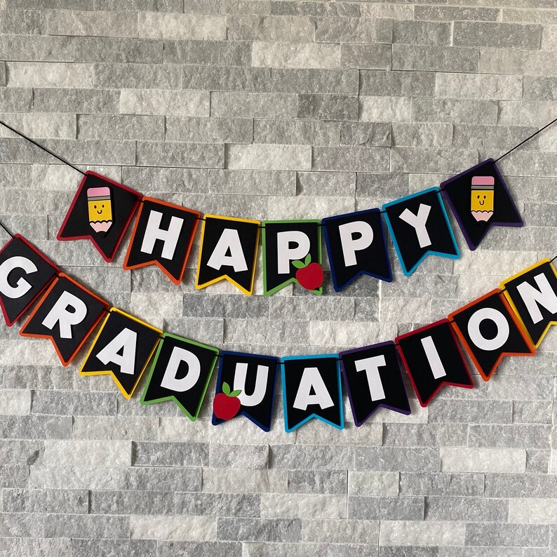 Happy Graduation Banner Kindergarten Graduation Party - Etsy