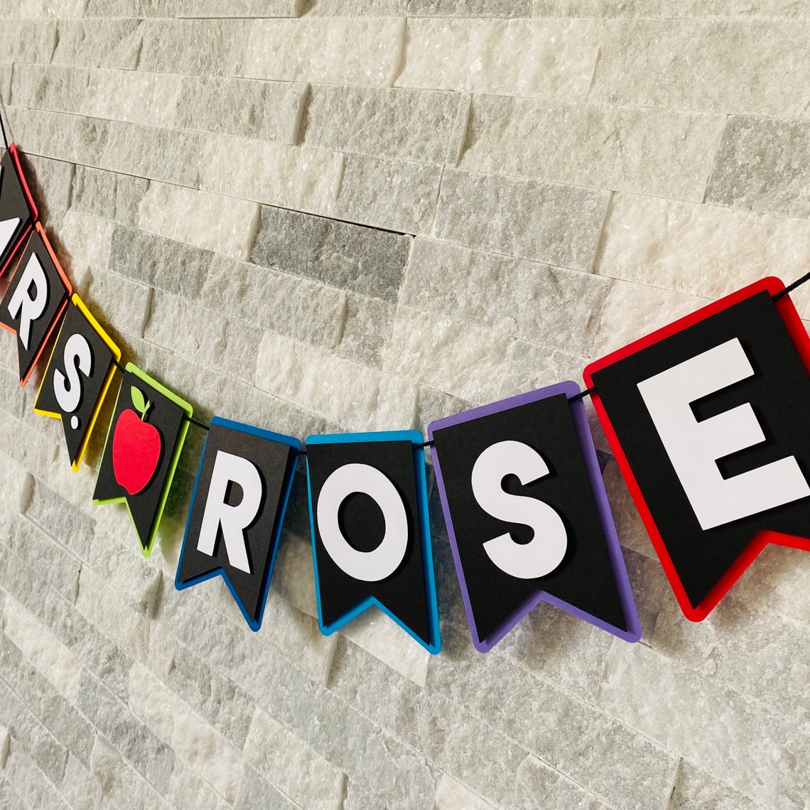 Personalized Teacher Banner Custom Name Banner Teacher Gift - Etsy