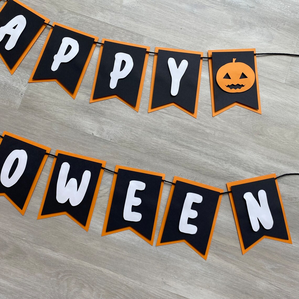 Happy Halloween Banner Halloween Party Decor Halloween - Etsy