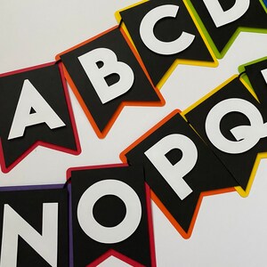 Alphabet Rainbow Banner, Back to School, School Classroom Decorations ...
