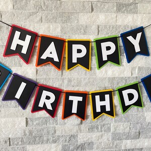 Happy Birthday Rainbow Banner, Happy Birthday Banner, Rainbow Birthday ...