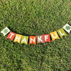 Thankful Banner, Personalized Fall Banner, Thanksgiving Banner ...
