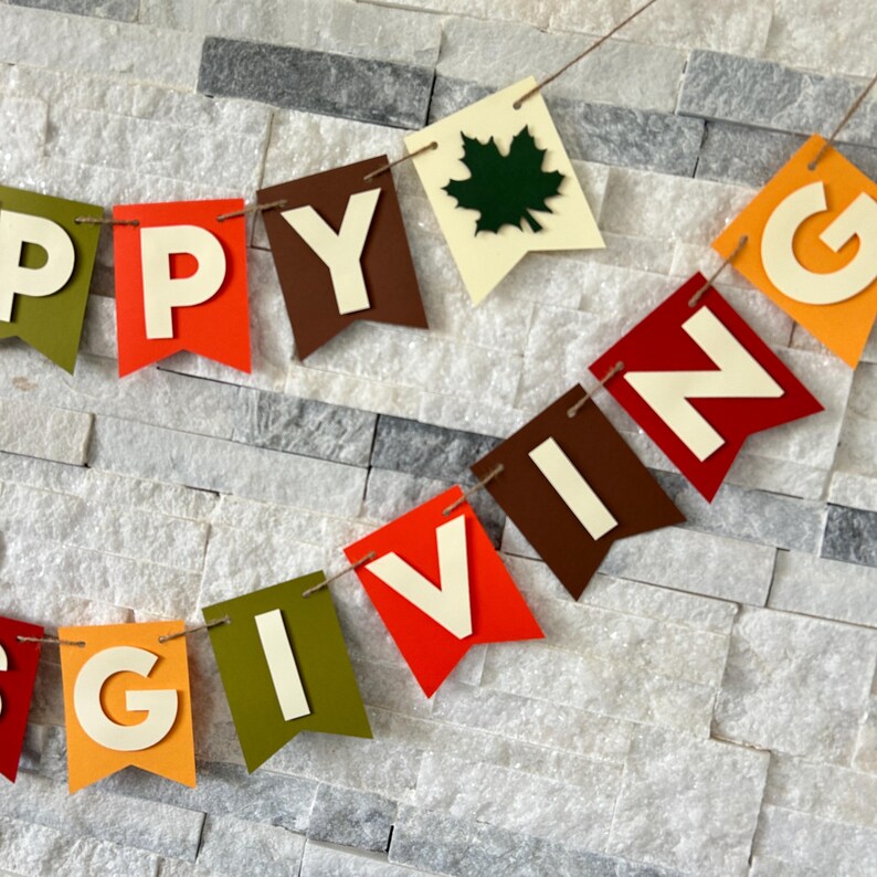 Happy Thanksgiving Banner, Thanksgiving Decorations, Thanksgiving ...