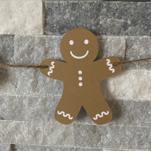 Christmas Garland, Gingerbread Man and Peppermint Candy Banner ...