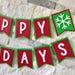 Happy Holidays Banner: Red & Green Christmas Garland - Etsy