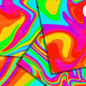 Rainbow Colorful Wallpaper, Marble Digital Paper, Abstract Marble ...