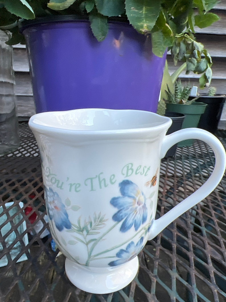 Lenox Butterfly Meadow Mug With Youre the Best 1999 - Etsy