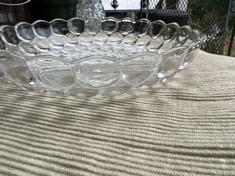 Anchor Hocking Bubble Pattern Clear 8" Bowl - Etsy