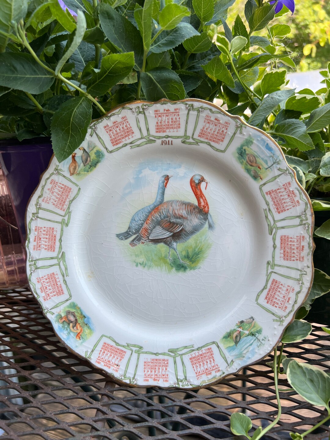Calendar Advertising Plate From Corning New York 1911 Turkey - Etsy