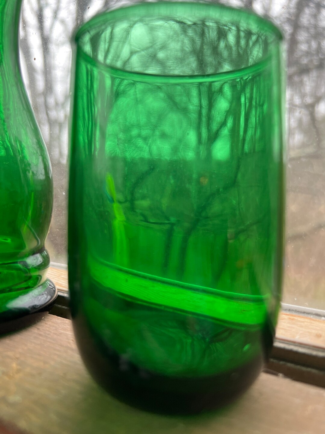 Anchor Hocking Green Roly Poly Juice Glass - Etsy