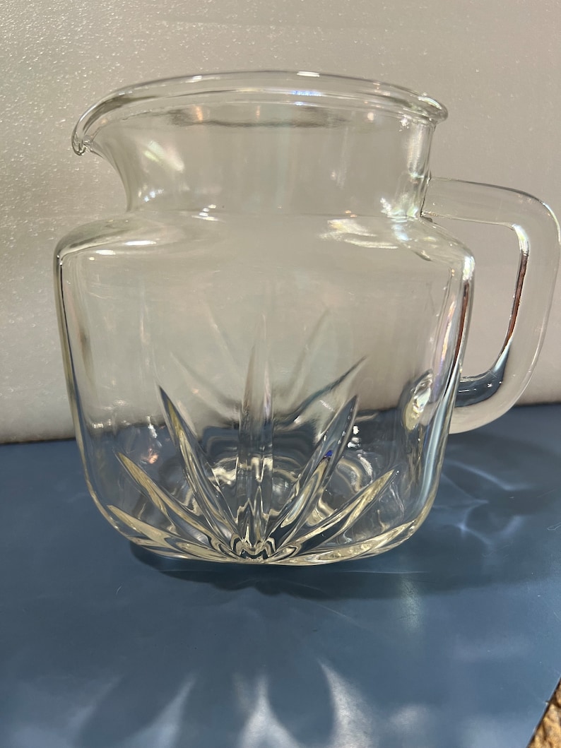 Star Pitcher, 1 Quart , Clear, by Federal Glass 32 Ounce, 1950s - Etsy