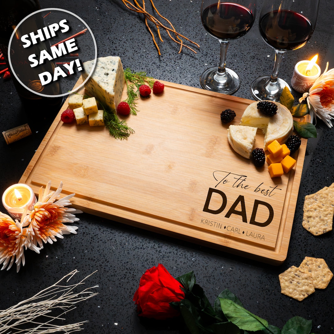 Personalized Cutting Board Gift for Dad Meat Smoking Gift Husband ...