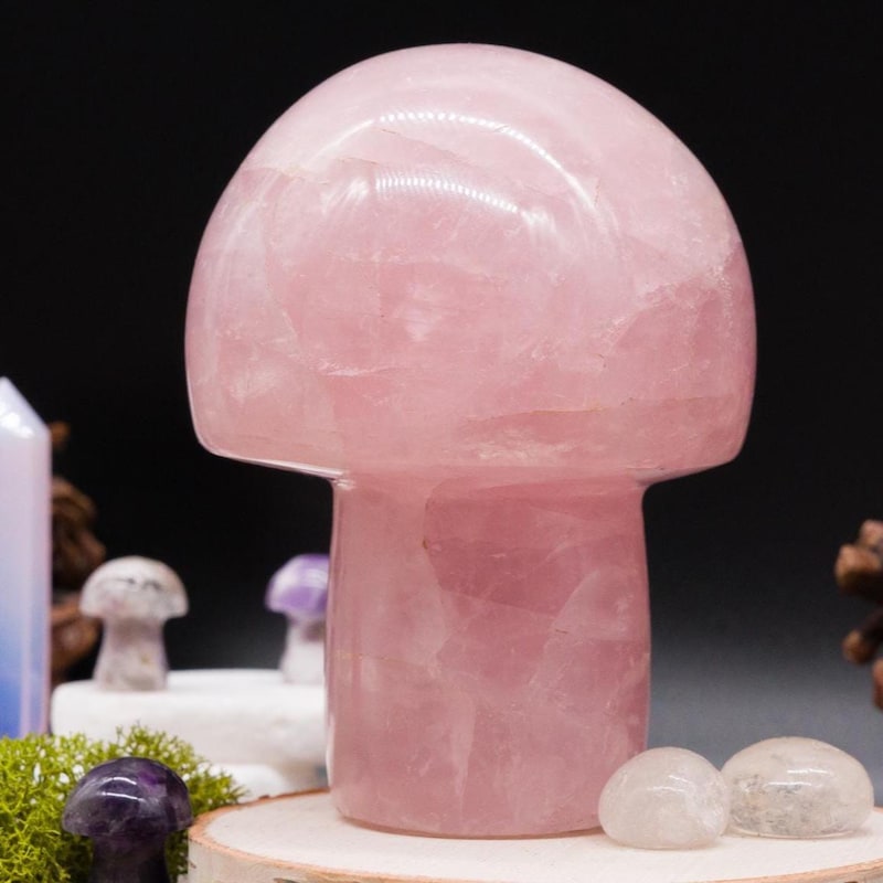 Large Rose Quartz Statues - Etsy