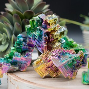 Rainbow Bismuth Crystal Natural Specimen Metal Spiritual Healing ...