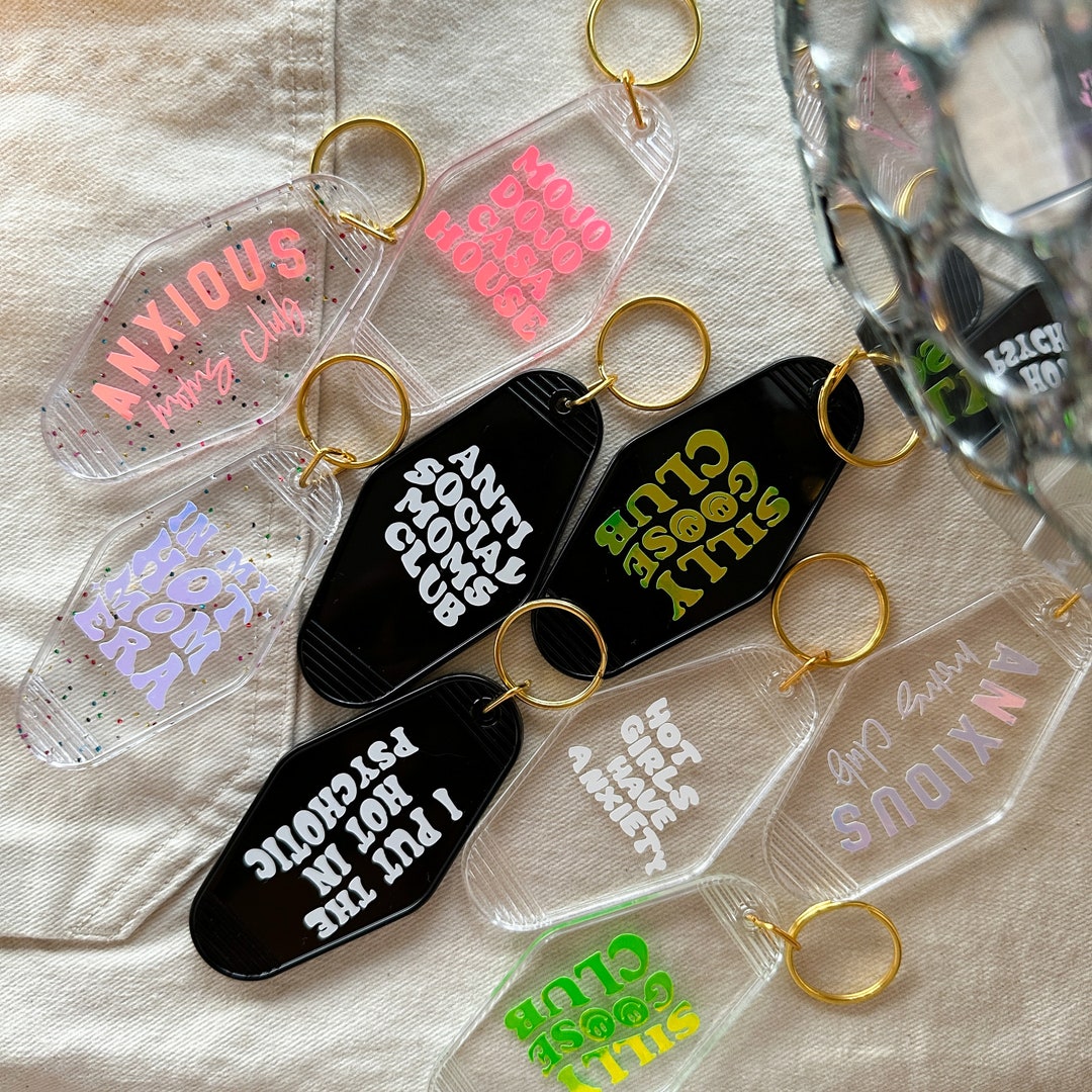 Retro Motel Keychain, Motel Keychain, Cute Keychains, Vintage Motel ...