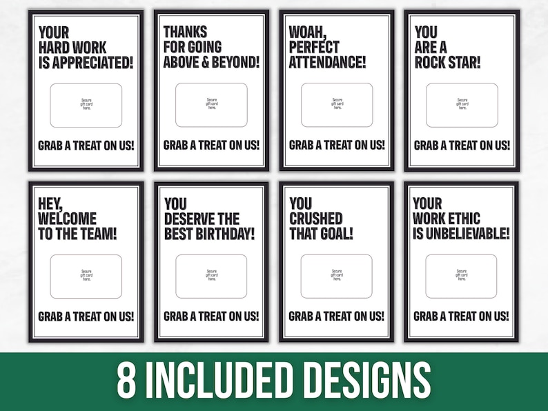 Employee Appreciation Gift Card Holder: Staff Thank You (PDF) - Etsy