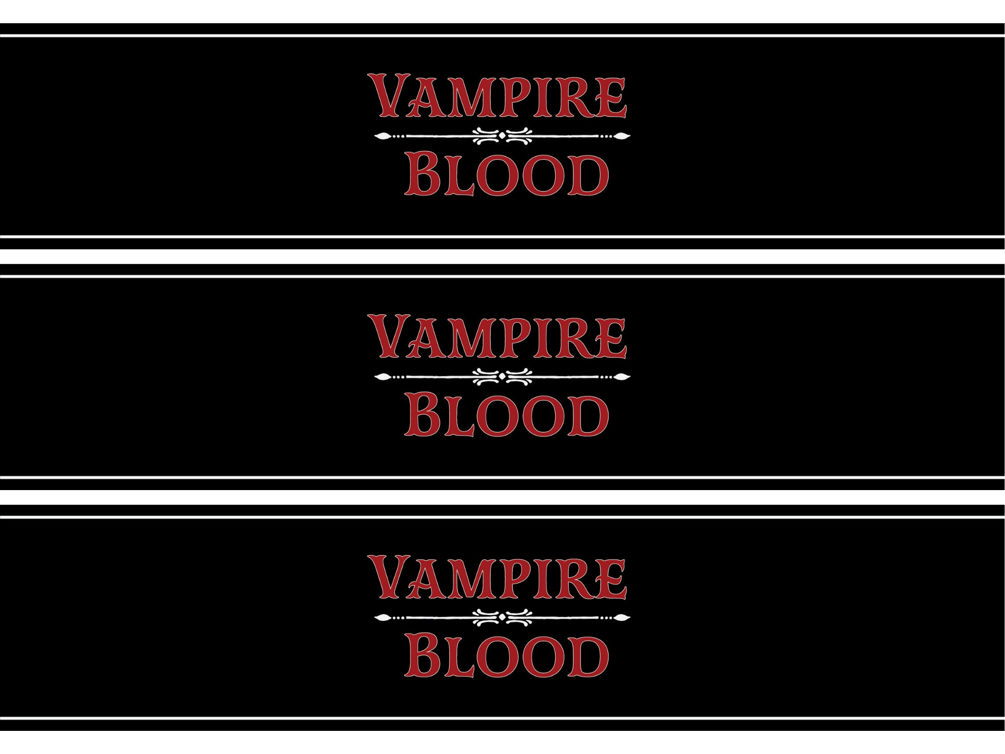 Vampire Blood Label, Halloween Soda Bottle Label, Printable Soda Label ...
