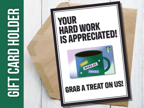 Employee Appreciation Gift Card Holder Staff Thank You Gift - Etsy