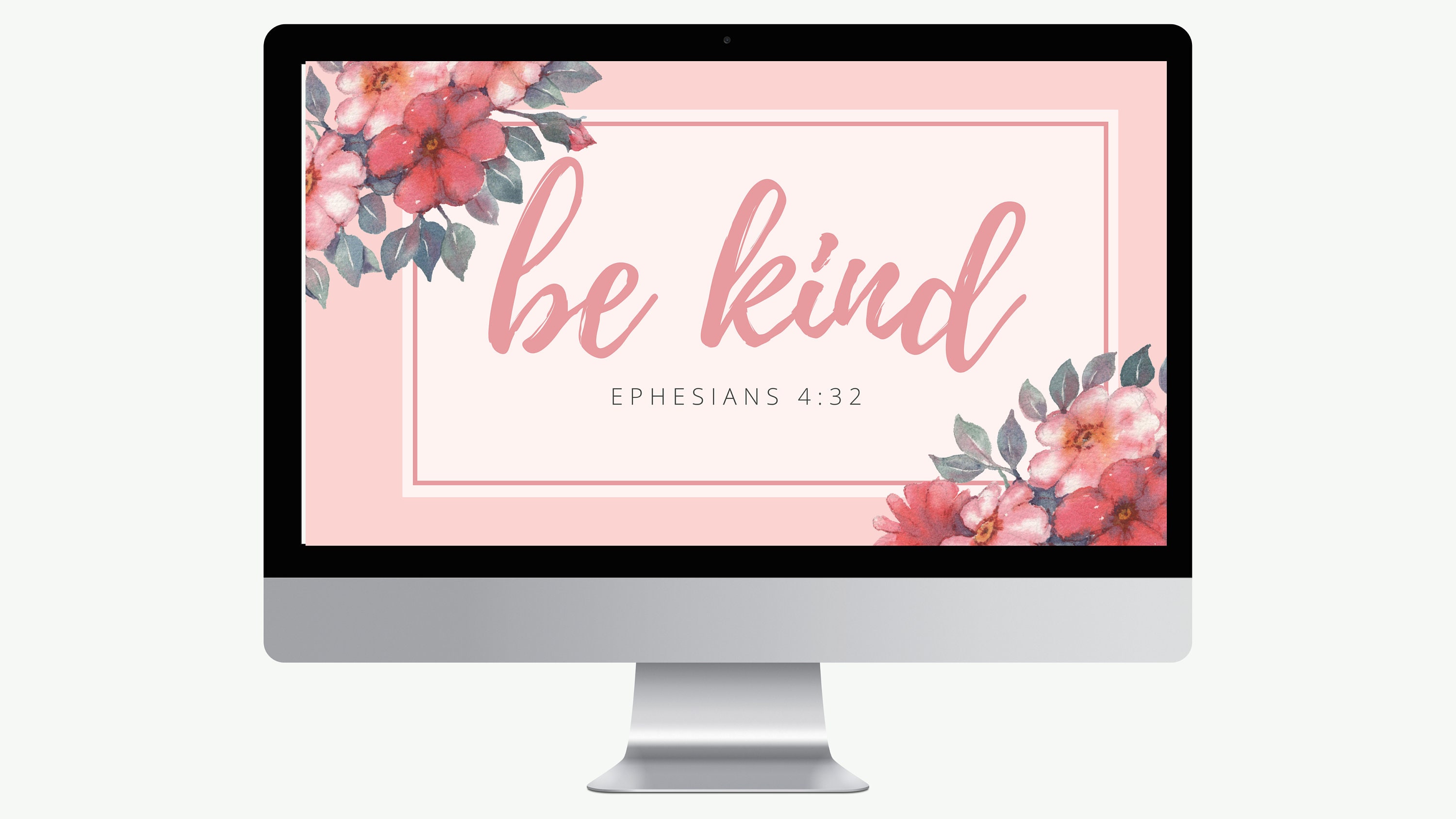Be Kind Floral Desktop Wallpaper | Desktop Wallpaper | Desktop ...