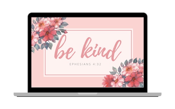 Be Kind Laptop Wallpaper Inspirational Wallpaper Laptop | Etsy