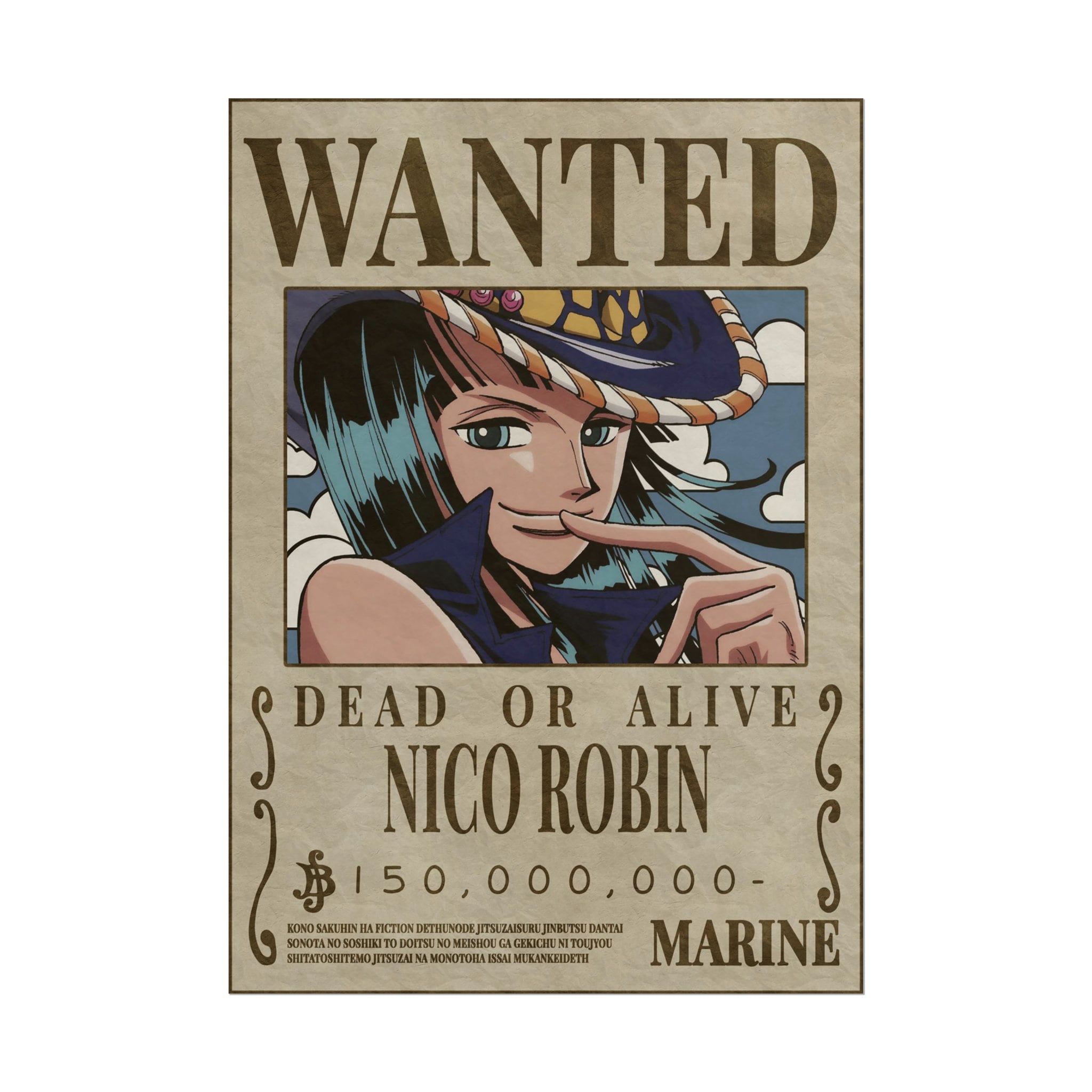 One Piece Wanted Posters Robin