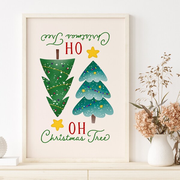 Christmas Tree Words - Etsy