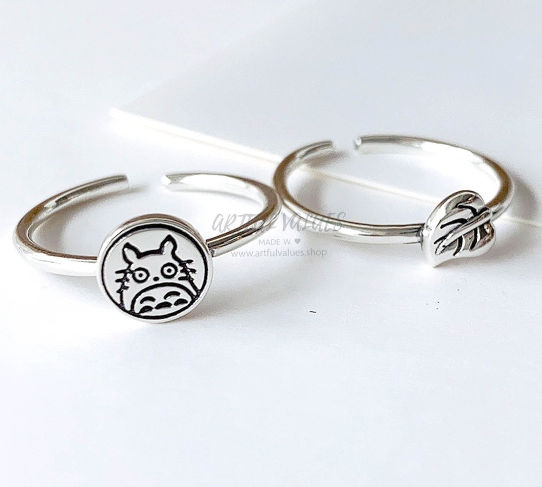 Sterling Silver Ghibli Chinchilla Ring Cute Animal Pet Lover Ring ...