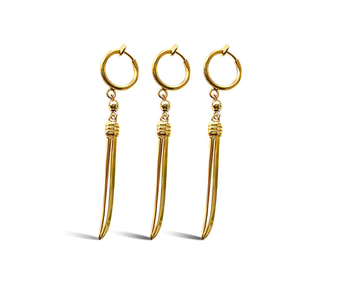 Zoro Earrings Dangle Blades Set Hypoallergenic Jewelry Boho Style, Gift ...