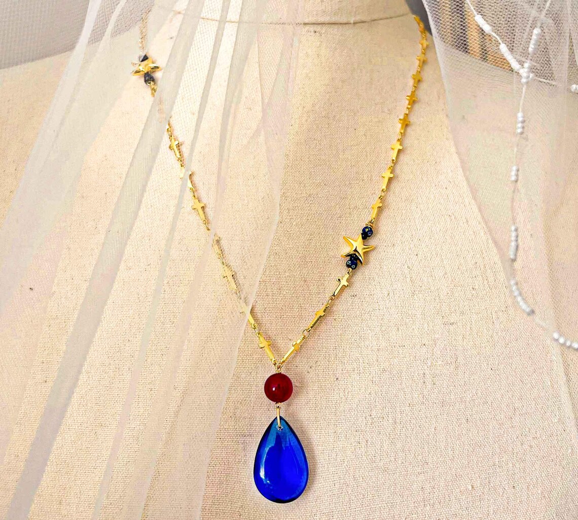 Studio Ghibli-inspired Anime Necklace, Celestial Star Jewelry, Wedding ...