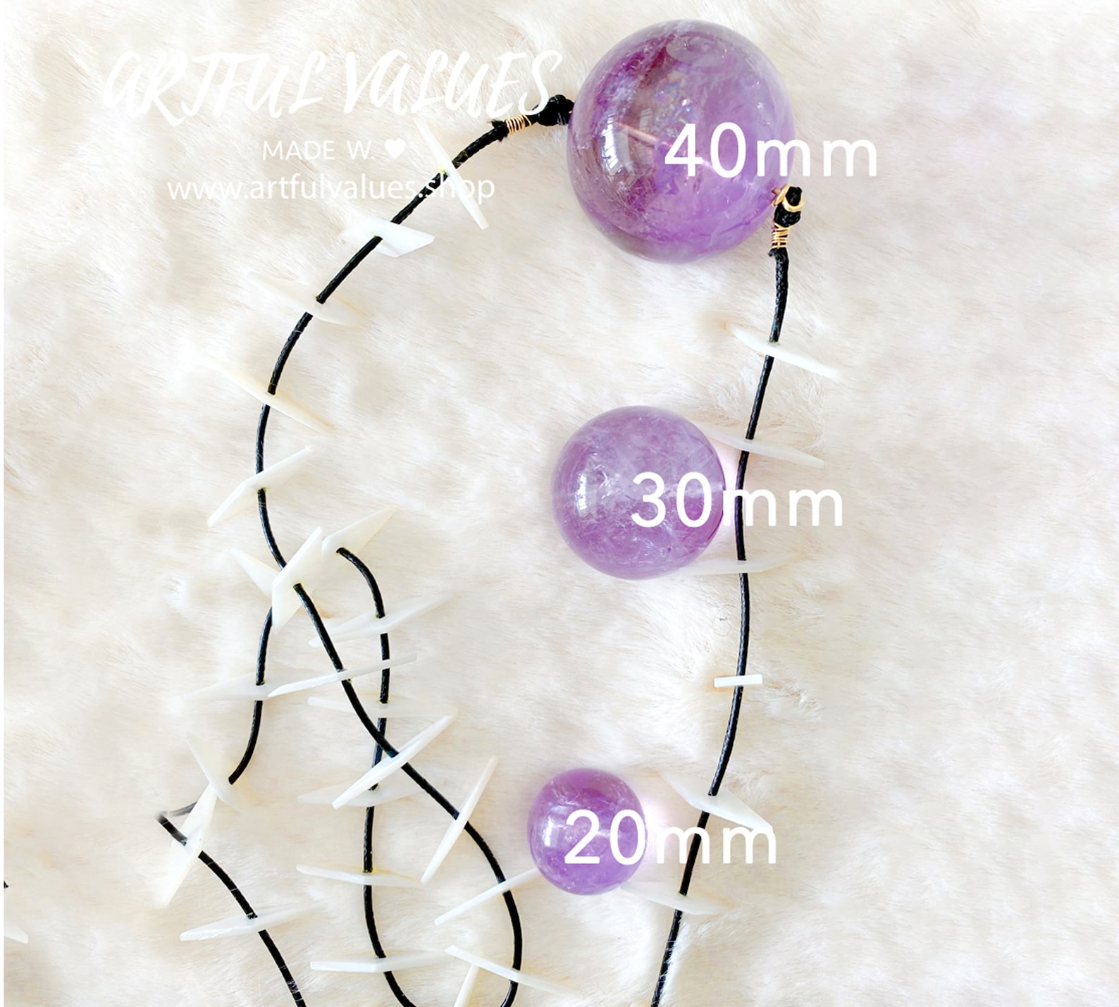 Shikon Jewel Amethyst Anime Cosplay Birthstone Necklace, Japan Kimono ...