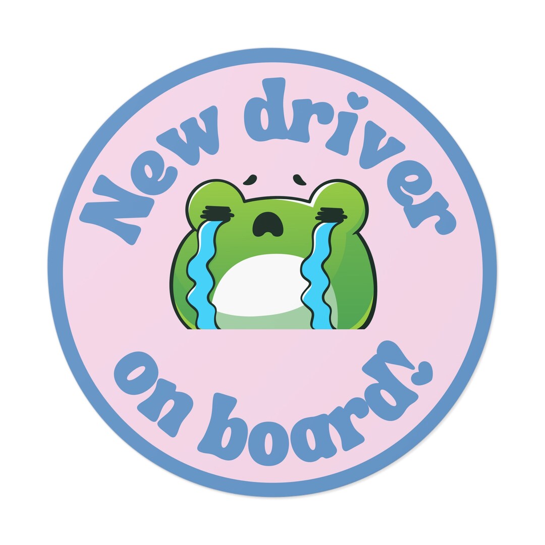 Student Driver Sticker, New Driver Bumper Sticker, Anxiety Bumper ...