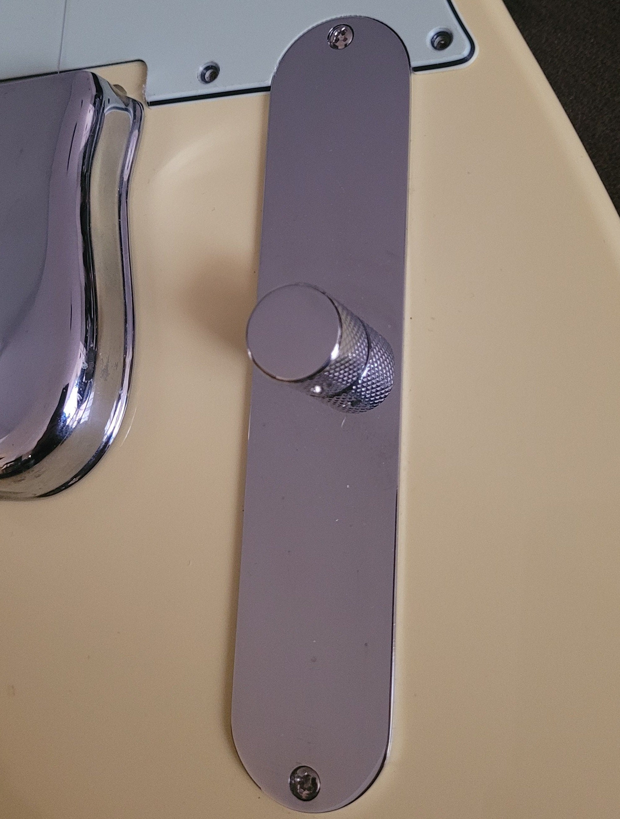 Telecaster Control Plate Chrome - One Knob - Etsy