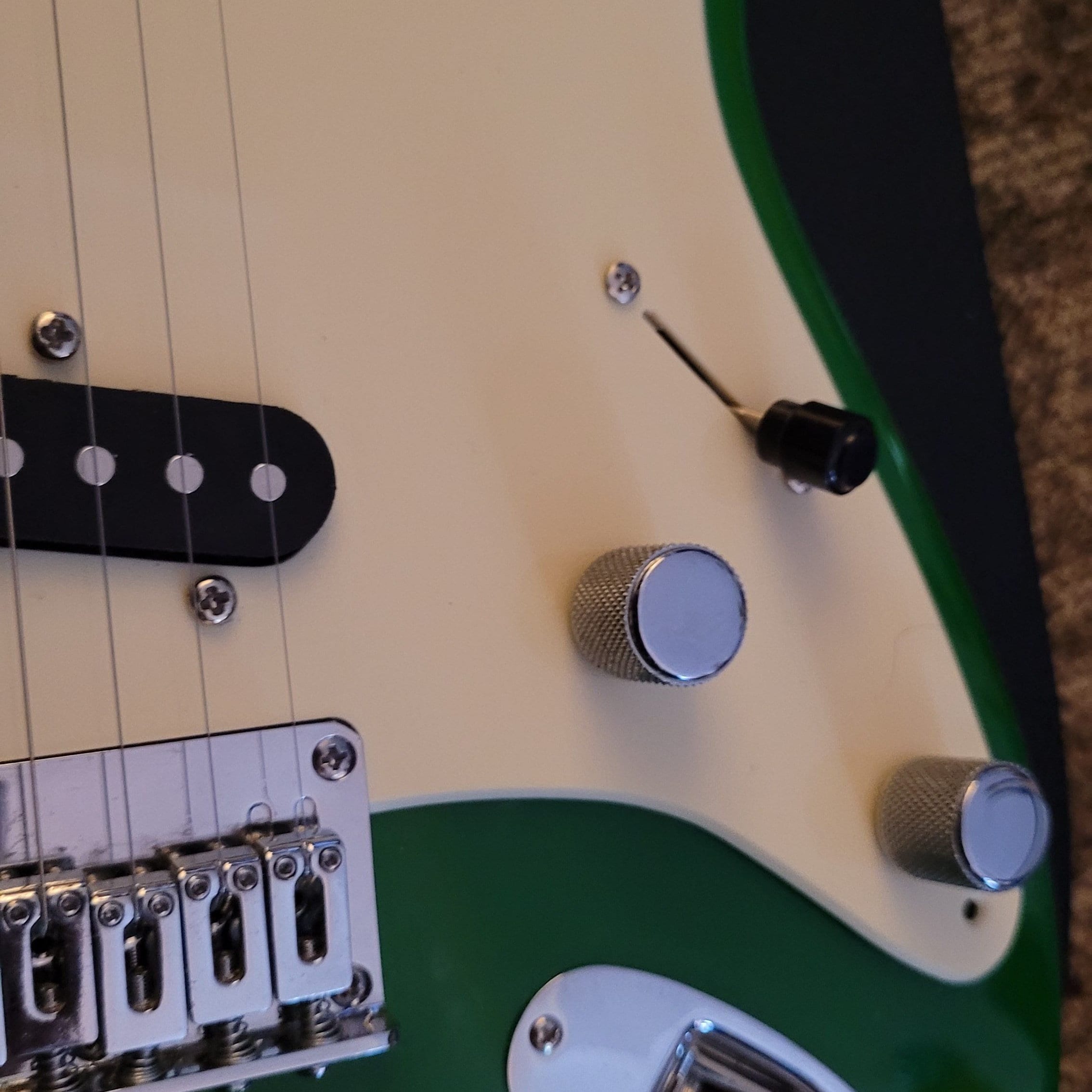 Tele Bridge and Neck Pickup Route, 2 Knobs and Switch - Strat Pickguard ...