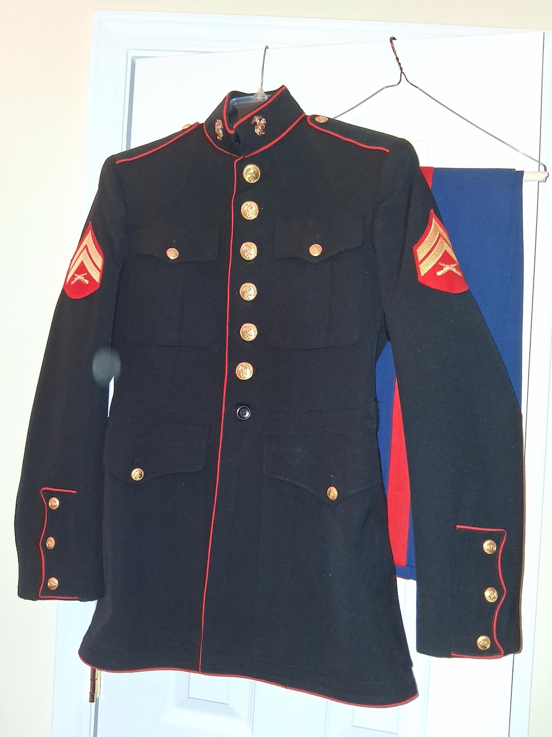 Vietnam War USMC Marine Corps Dress Blue Tunic and Trousers 1969 !!! - Etsy