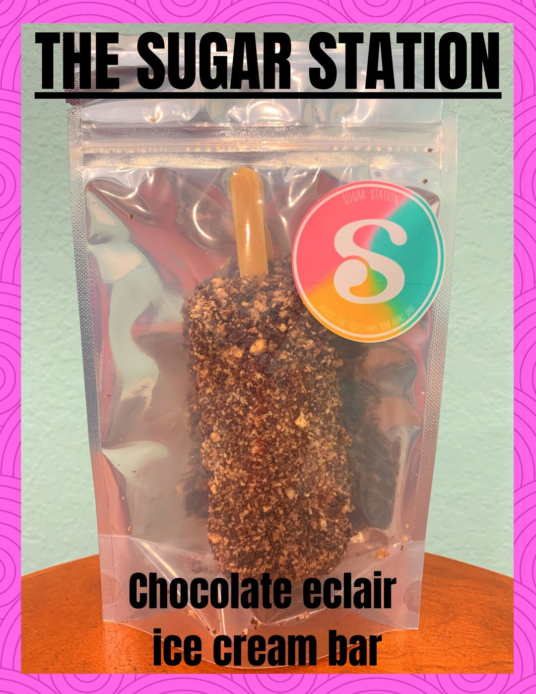 Freeze Dried Blue Ribbon Chocolate Eclair Ice Cream Bar - Etsy