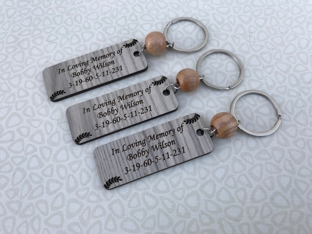 100 PCS Funeral Favors Keychain, Memorial Favors for Guests, in Loving ...