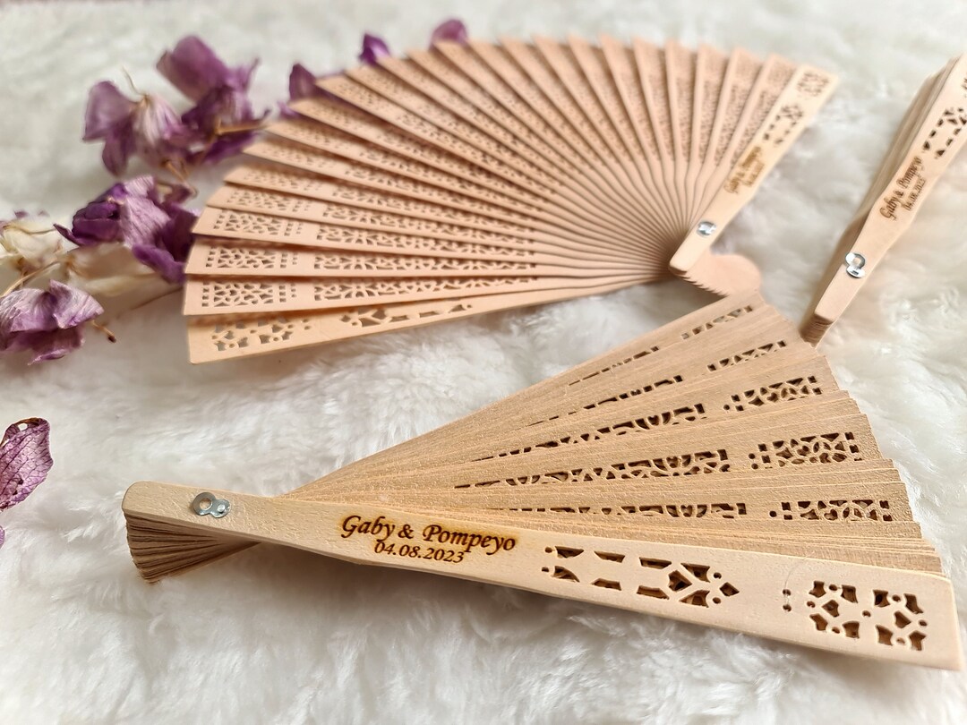 Bulk Wedding Fans Personalized Wedding Fans Custom Hand Fans Rustic Fan ...