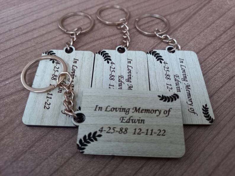 Funeral Favors Forever in Our Hearts, Key Chaing 25 Pcs RIP ...